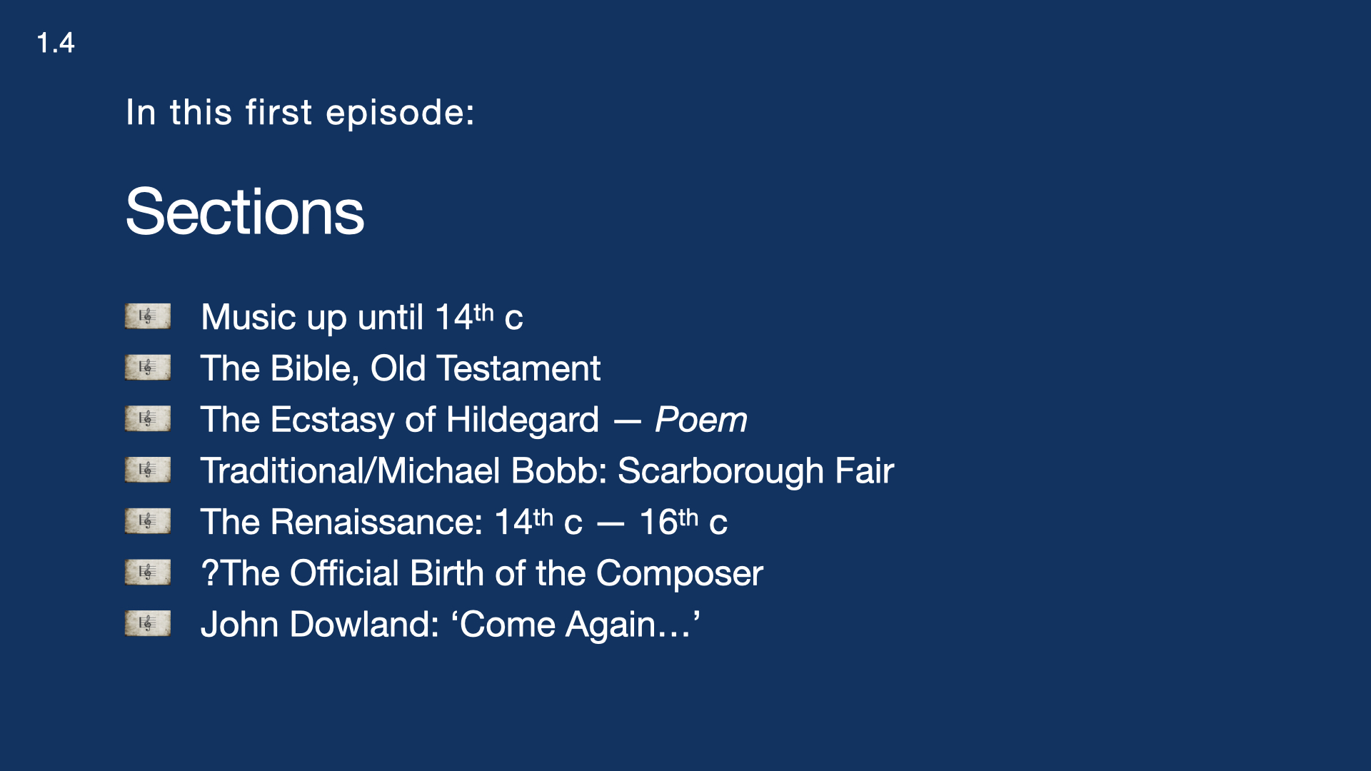 The History of Music – Episode 1 – Splashes of Ink